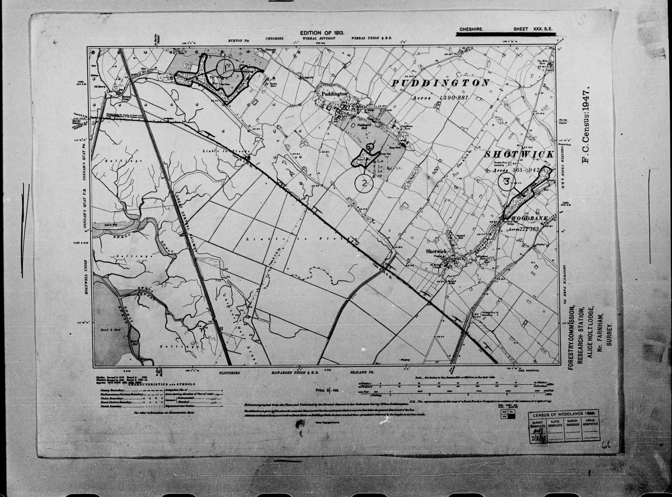 Detailed Old Map of cheshire Ordnance Survey (OS) Map Sheet 30 SE ...