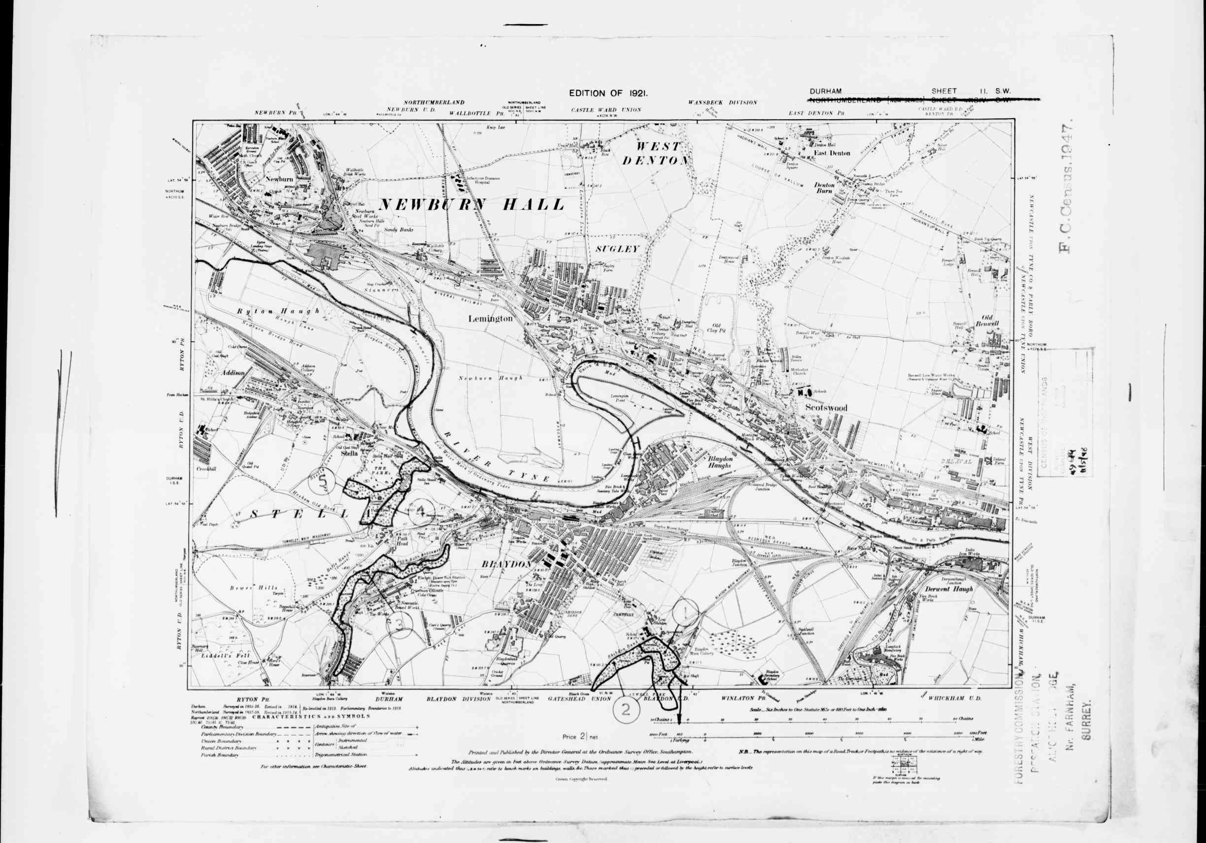 Detailed Old Map Of Durham Ordnance Survey OS Map Sheet 2 SW Sheet detailed-old-map-of-durham-ordnance-survey-os-map-sheet-2-sw-sheet