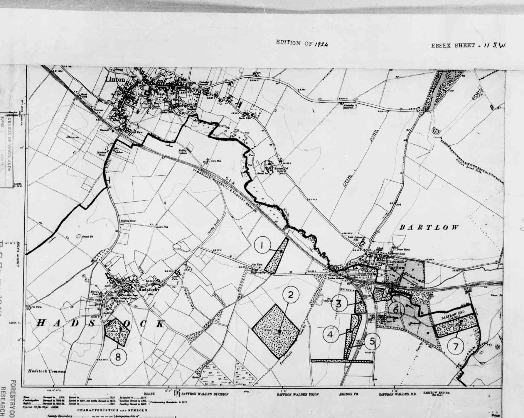 Detailed Old Map of essex Ordnance Survey (OS) Map Sheet 2 SW (Sheet II ...