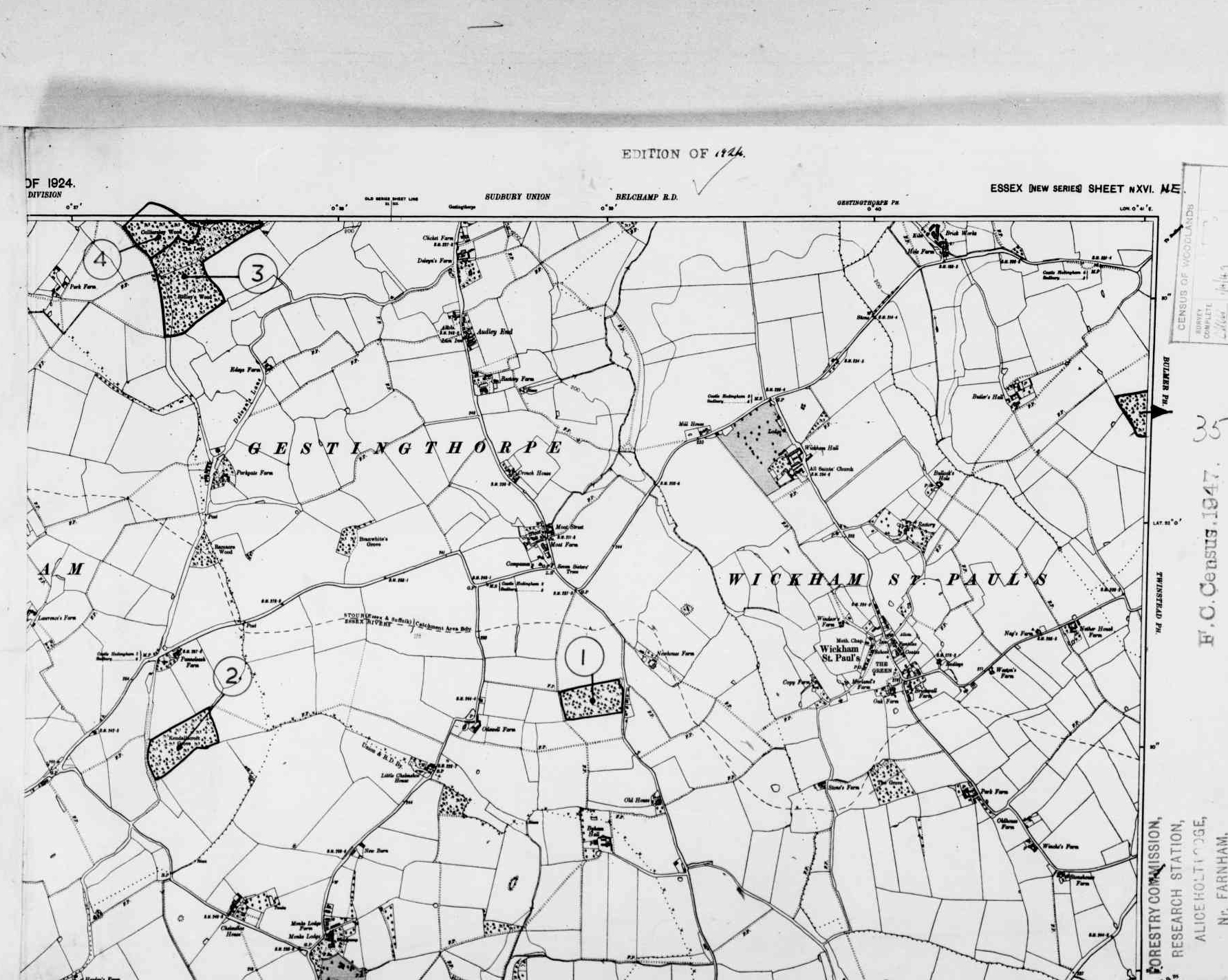 Detailed Old Map of essex Ordnance Survey (OS) Map Sheet 16 NE (Sheet ...