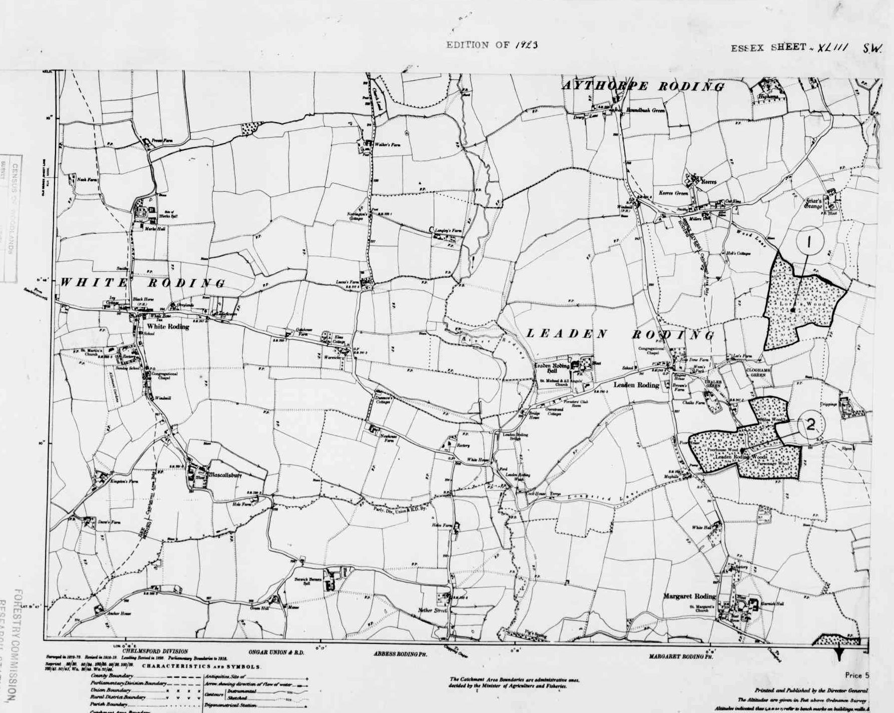 Detailed Old Map of essex Ordnance Survey (OS) Map Sheet 43 SW (Sheet ...