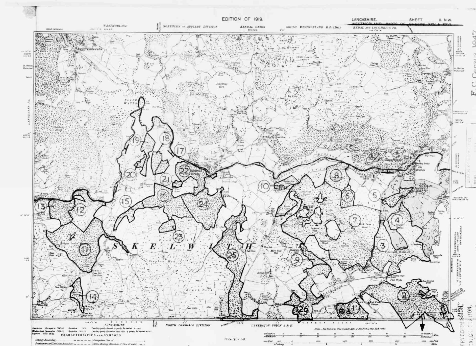 Detailed Old Map of lancashire Ordnance Survey (OS) Map Sheet 2 NW ...