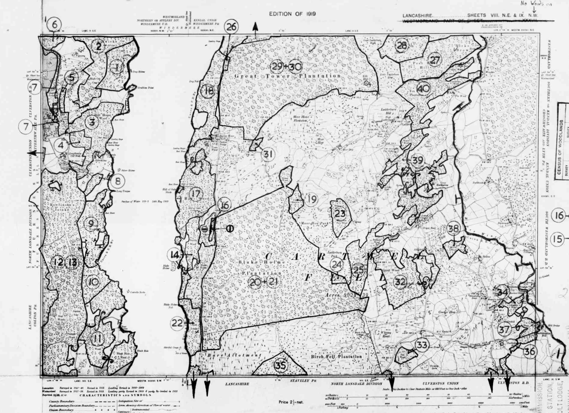Detailed Old Map of lancashire Ordnance Survey (OS) Map Sheet 8 NE ...