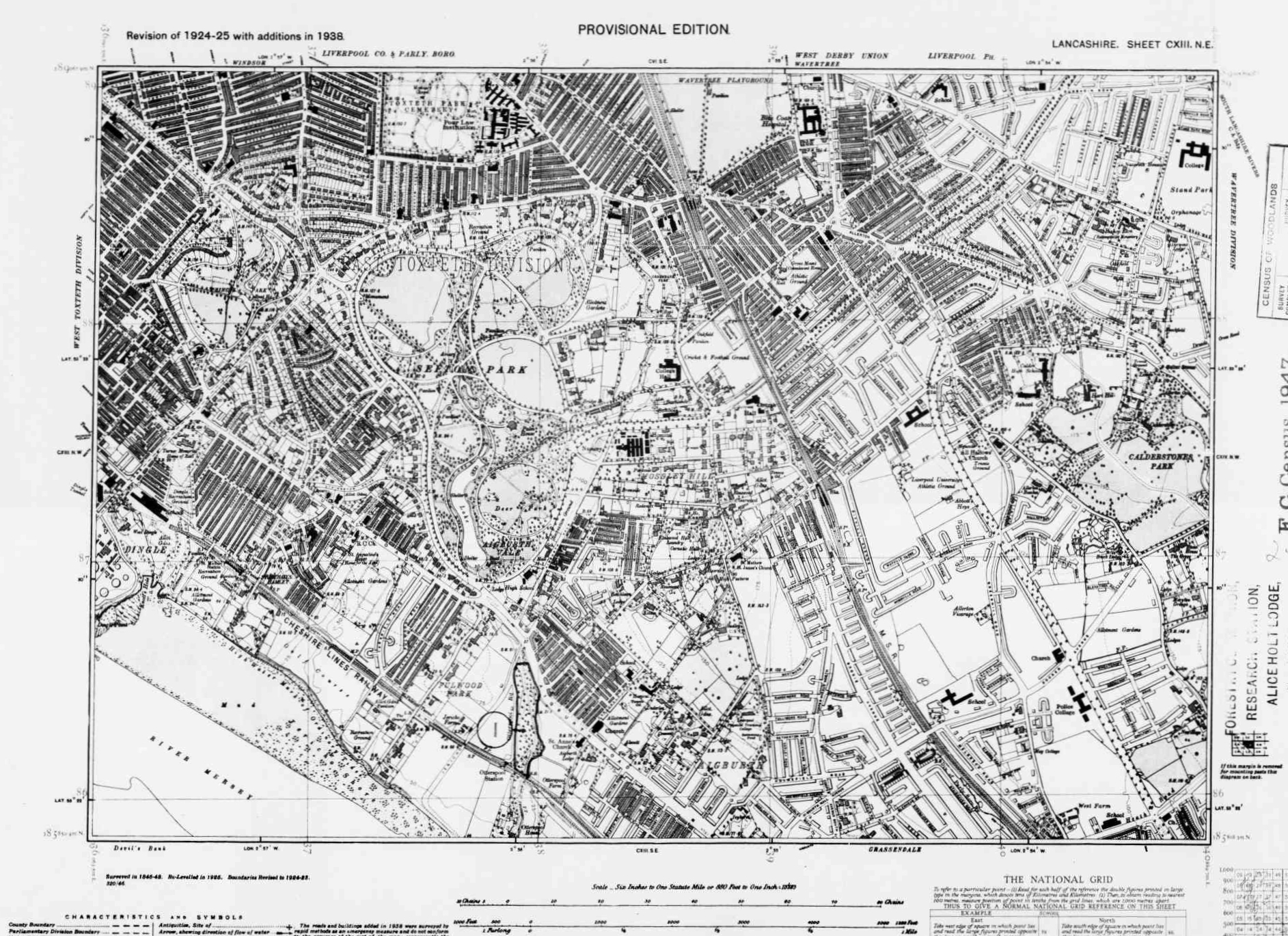 Detailed Old Map of lancashire Ordnance Survey (OS) Map Sheet 113 NE ...