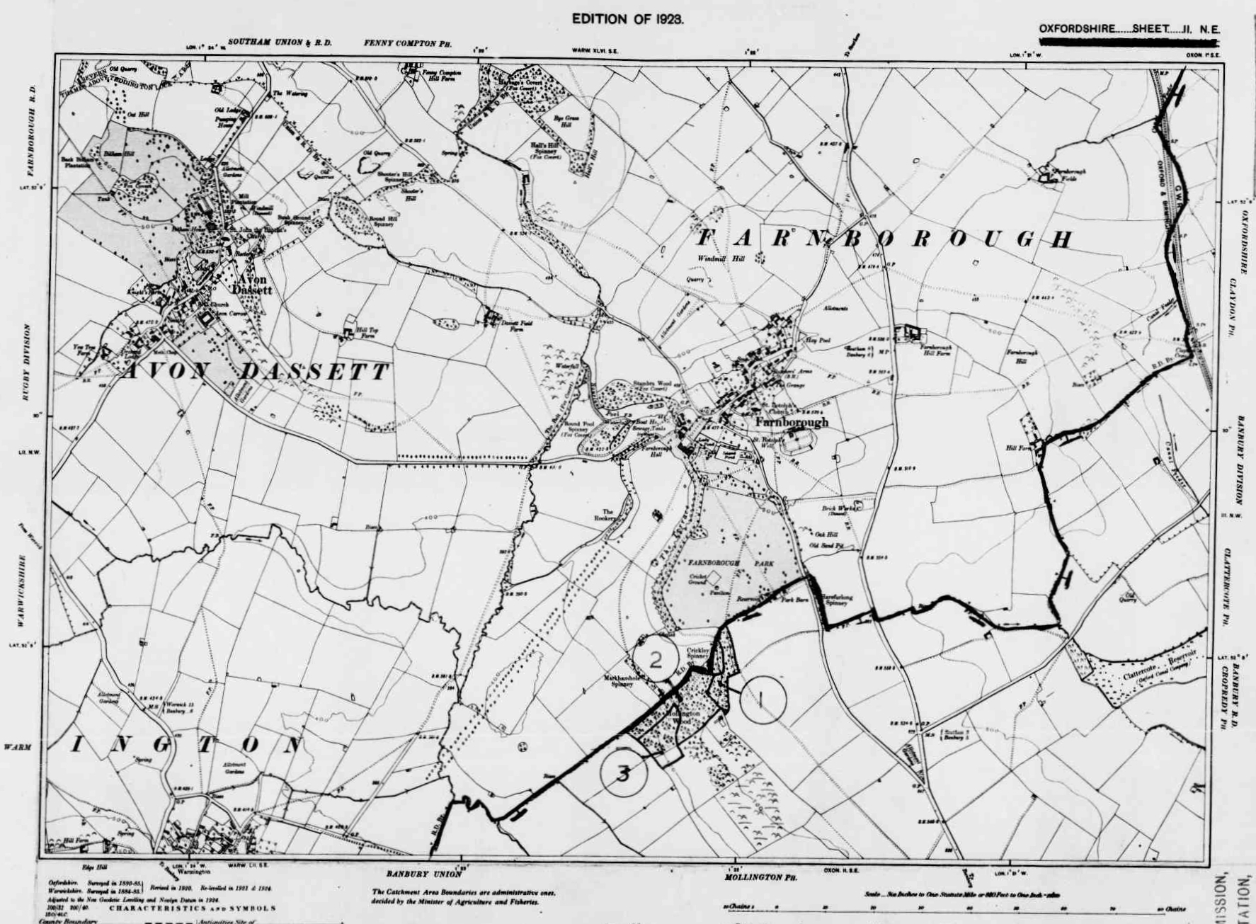 Detailed Old Map of nottinghamshire Ordnance Survey (OS) Map Sheet 2 NE ...
