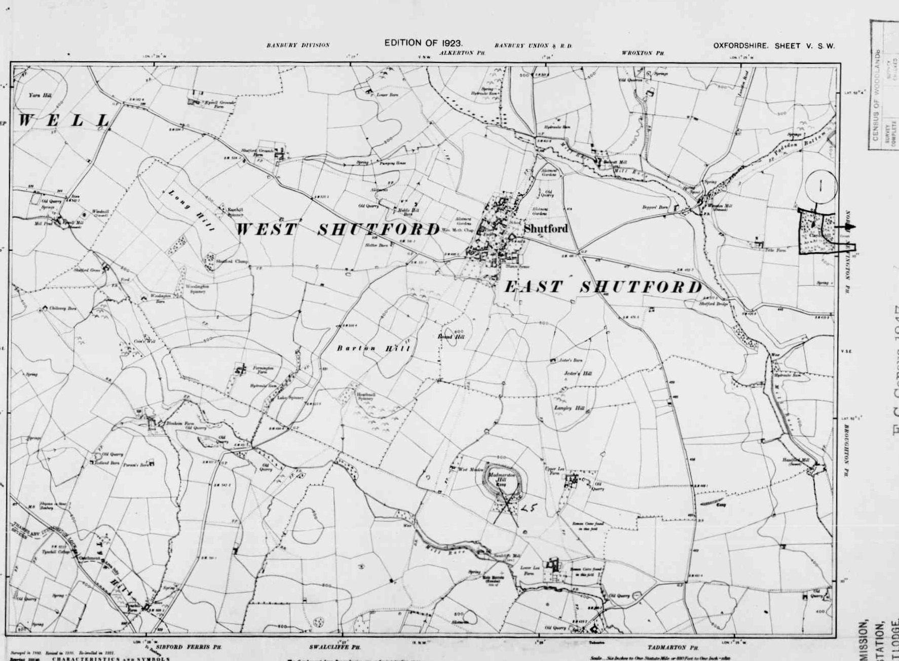 Detailed Old Map of nottinghamshire Ordnance Survey (OS) Map Sheet 5 SW ...