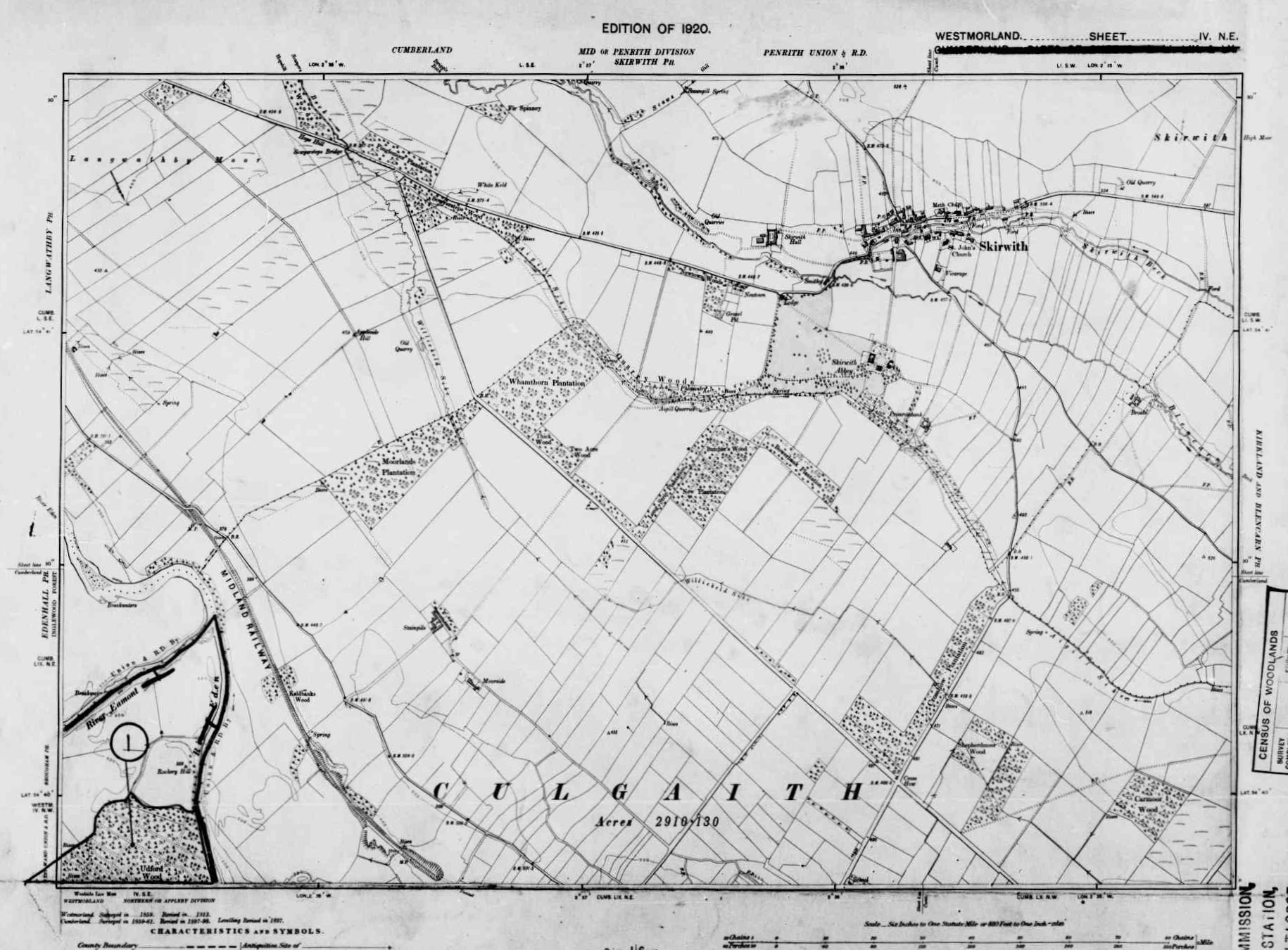 Detailed Old Map of westmorland Ordnance Survey (OS) Map Sheet 4 NE ...