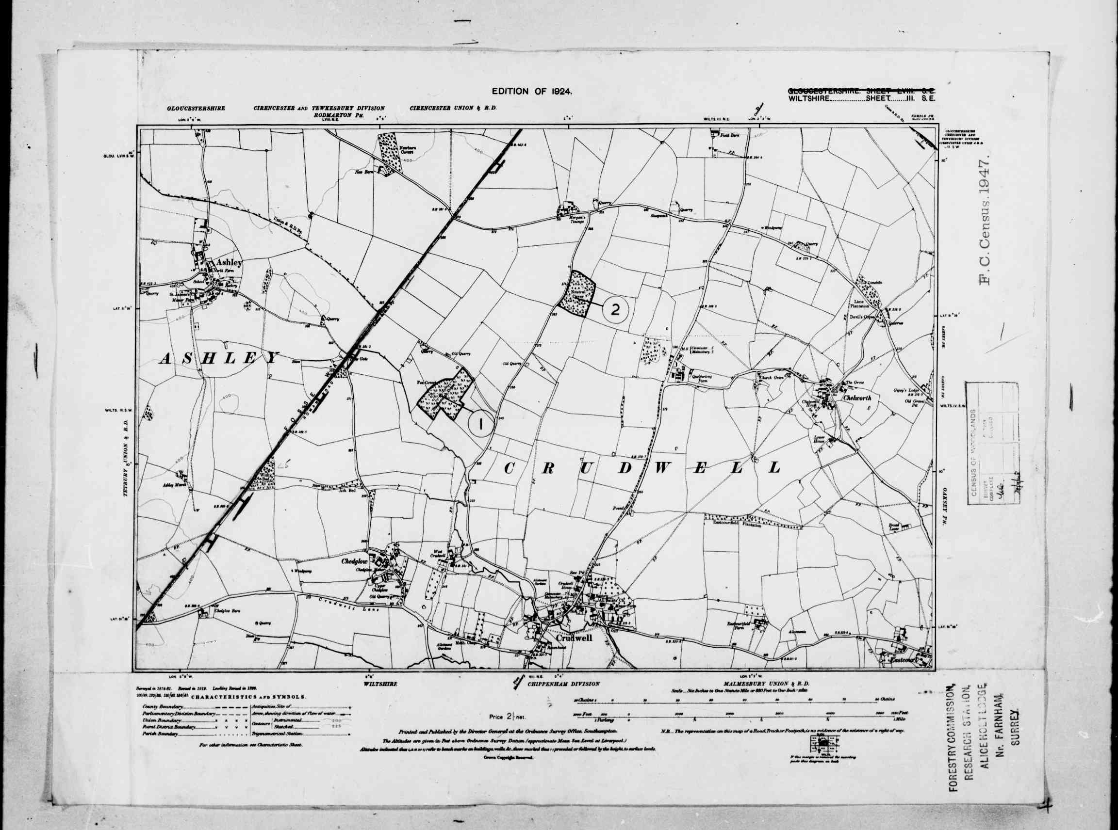 Detailed Old Map of wiltshire Ordnance Survey (OS) Map Sheet 3 SE ...