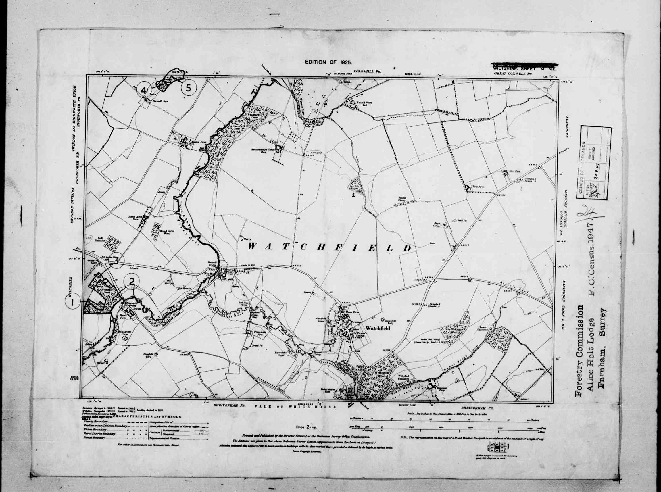 Detailed Old Map of wiltshire Ordnance Survey (OS) Map Sheet 11 NE ...