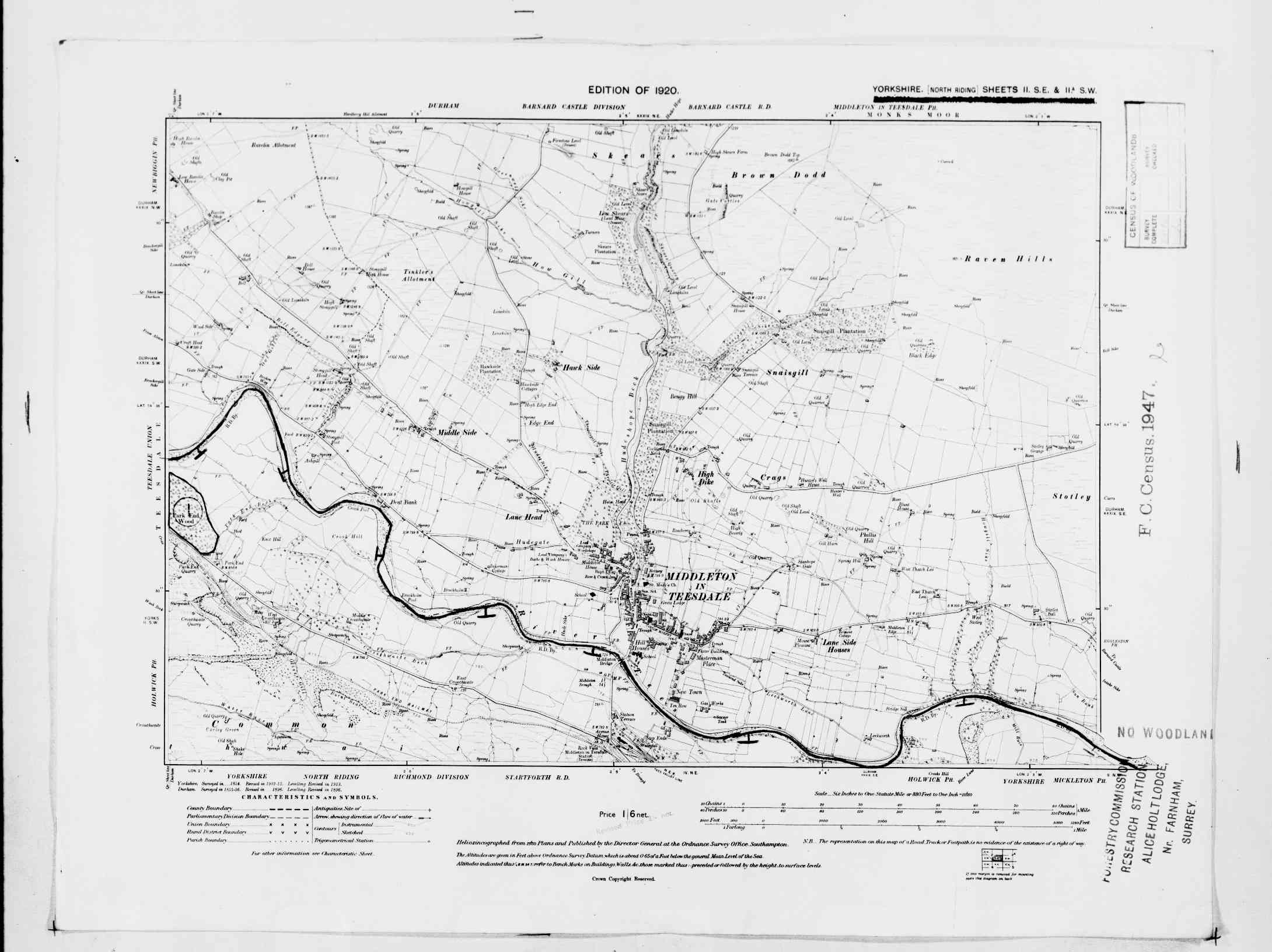 Detailed Old Map of yorkshire_north Ordnance Survey (OS) Map Sheet 2 SE ...