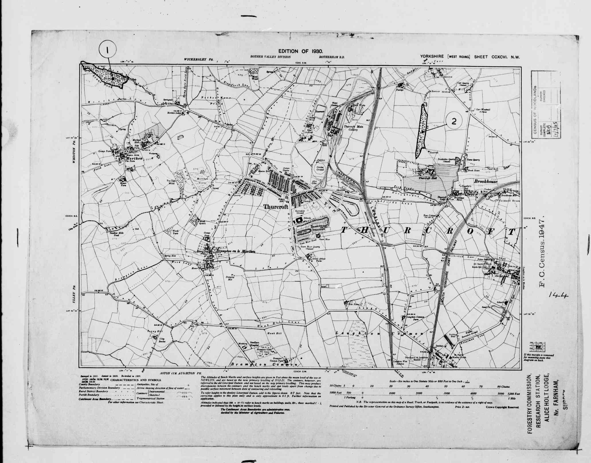 Detailed Old Map of yorkshire_west Ordnance Survey (OS) Map Sheet NW ...