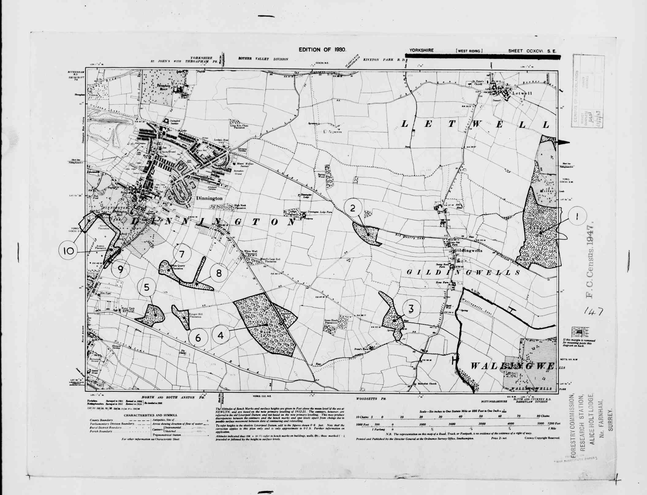 Detailed Old Map of yorkshire_west Ordnance Survey (OS) Map Sheet SE ...