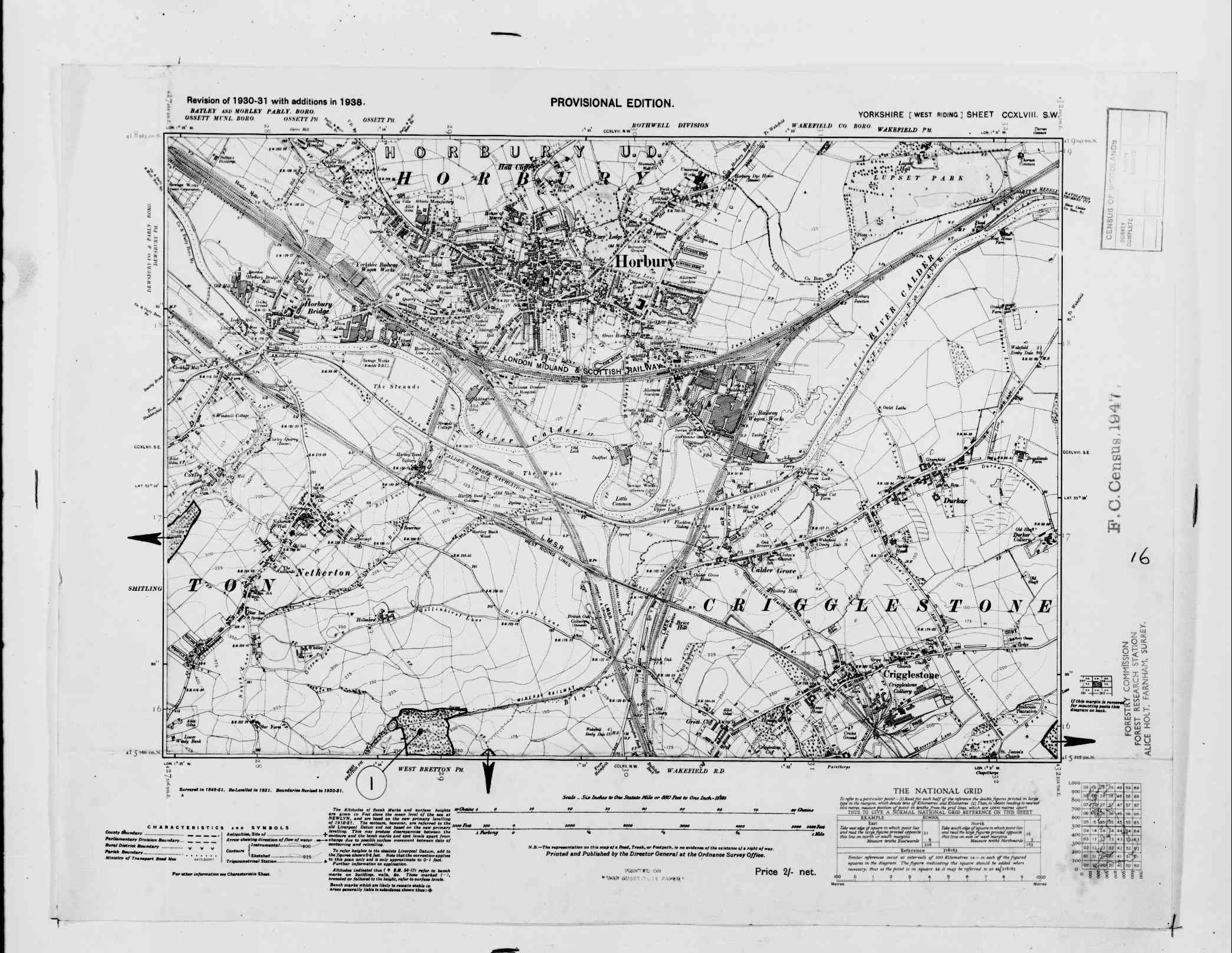 Detailed Old Map of yorkshire_west Ordnance Survey (OS) Map Sheet 248 ...