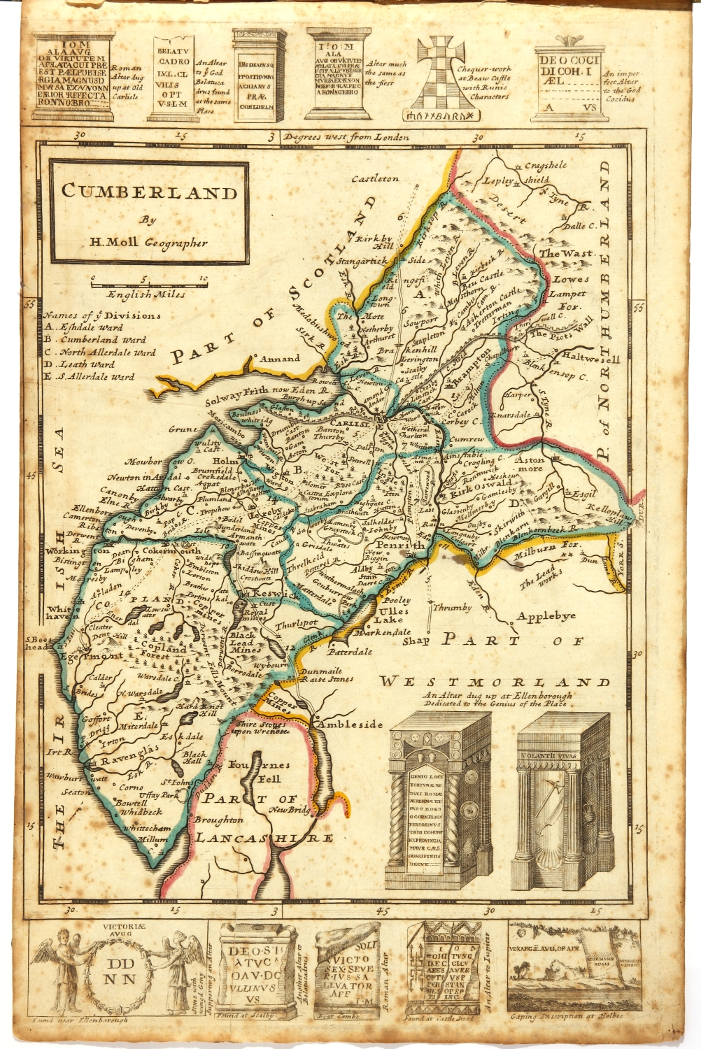 Antique Map cumberland-old-map-1724-herman-moll.jpg